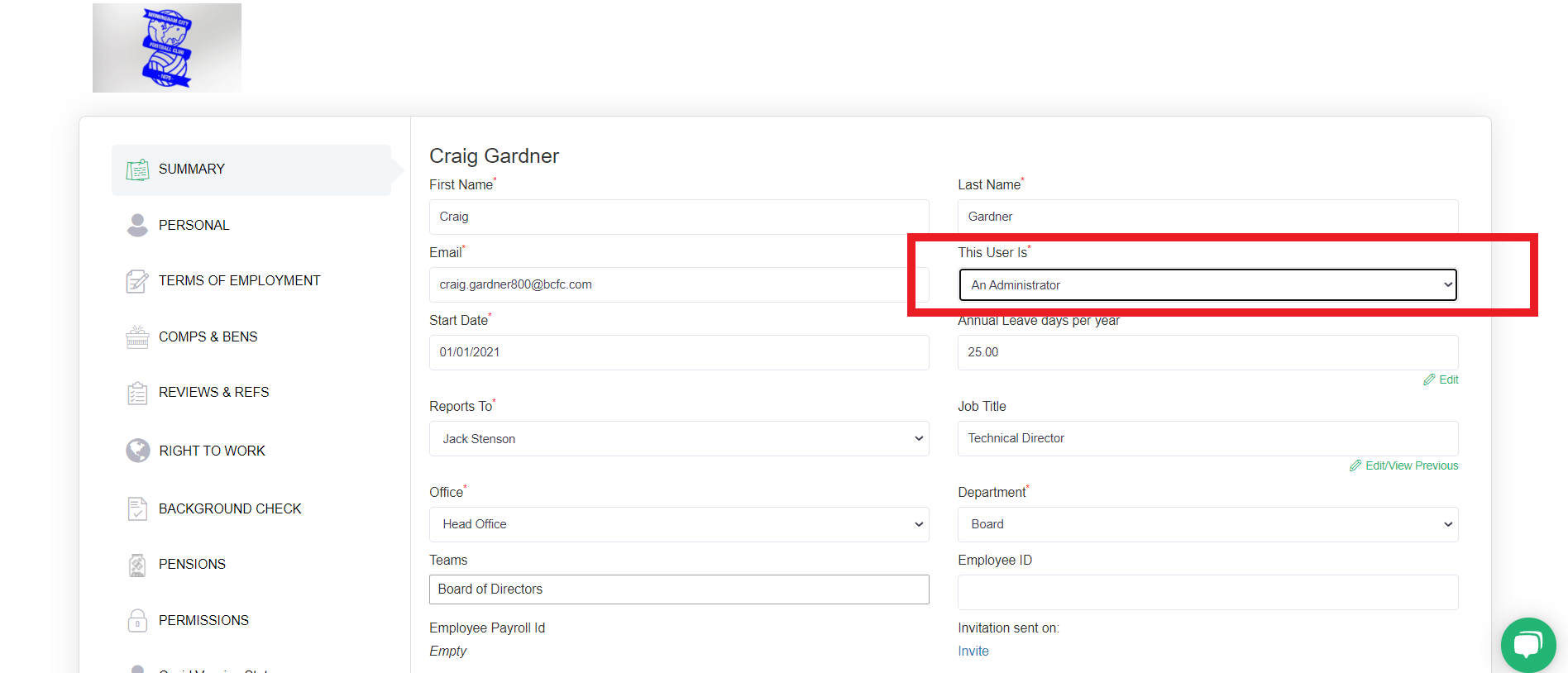 How to assign Primary Admin