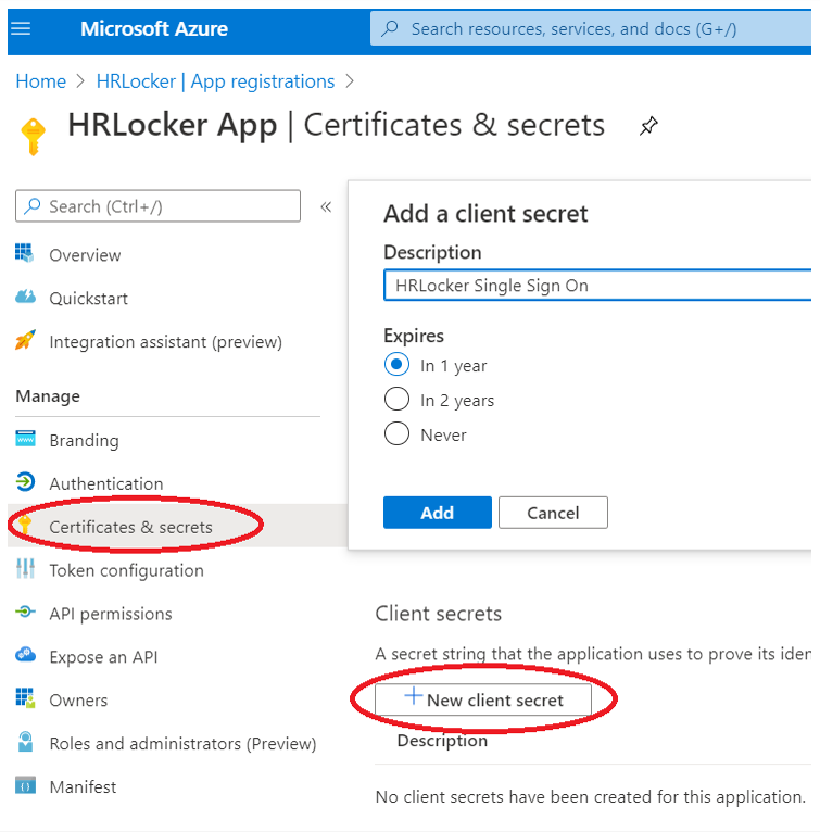 How to sync HRLocker with Microsoft 365 active directory