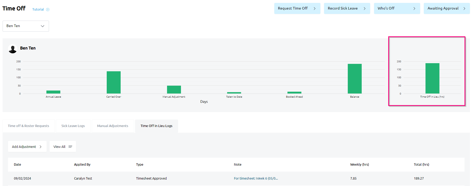 How to fill in timesheets to accrue TOIL