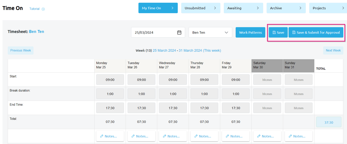 How to fill in timesheets to accrue TOIL