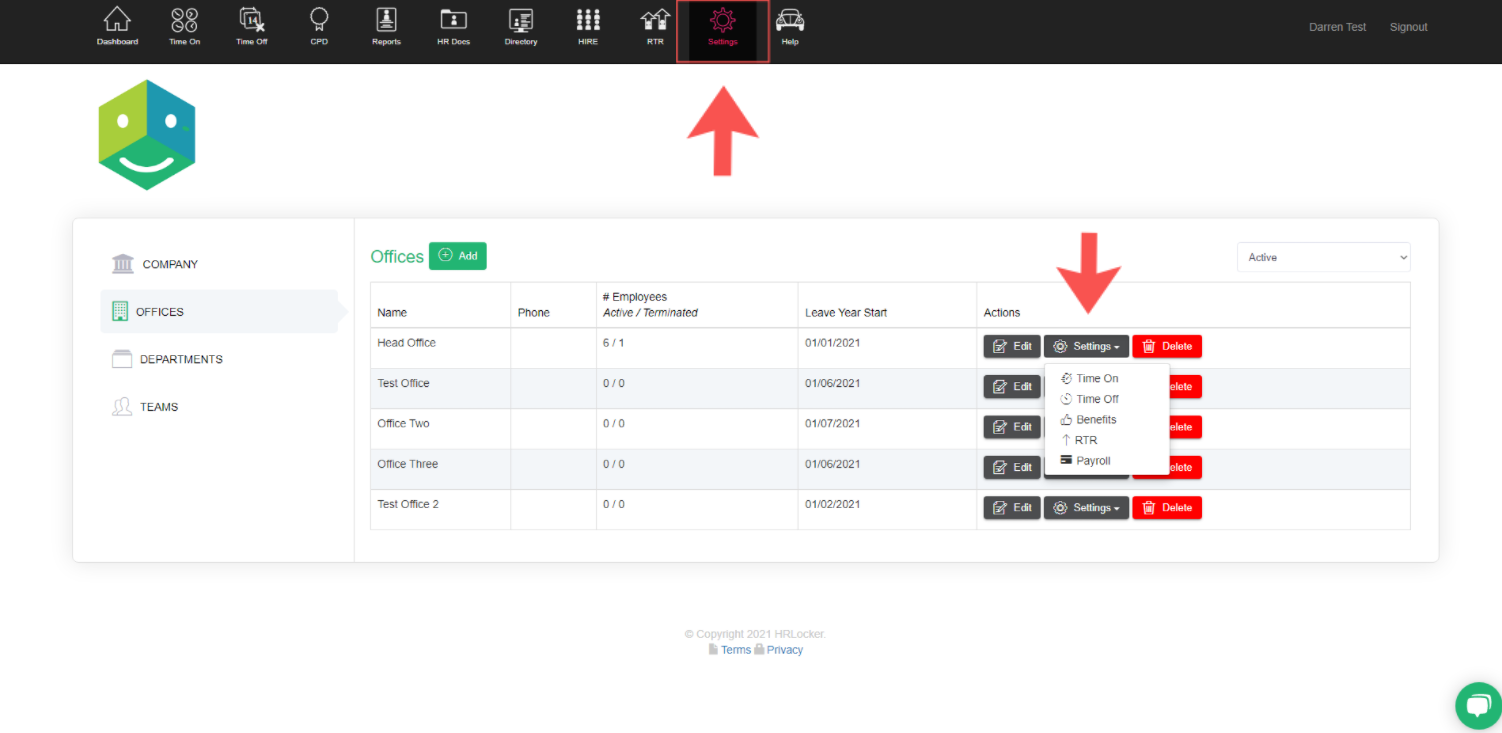 Payroll Setup and Edit Payments