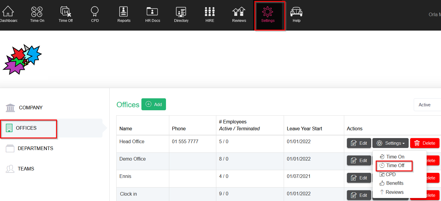 How to enable TOIL to be booked by hour
